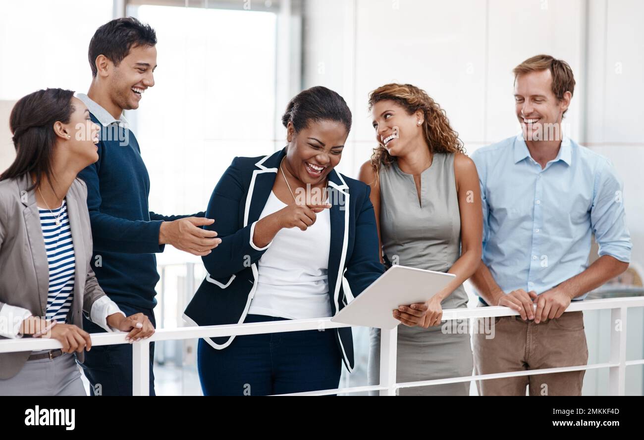 Business People Laughing Together