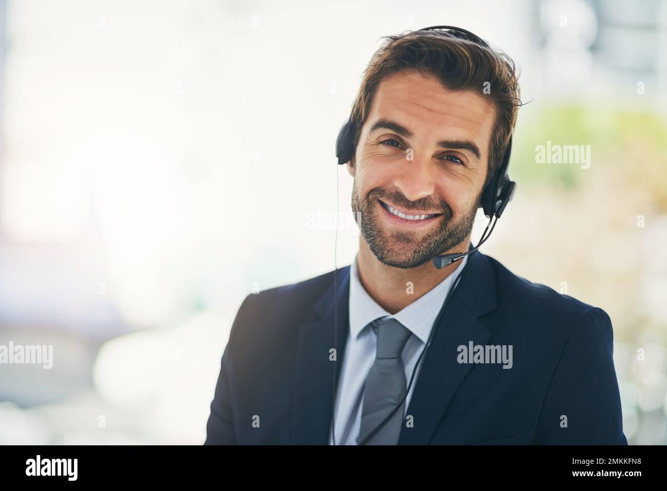 His customer service skills extend far and beyond. Portrait of a call ...
