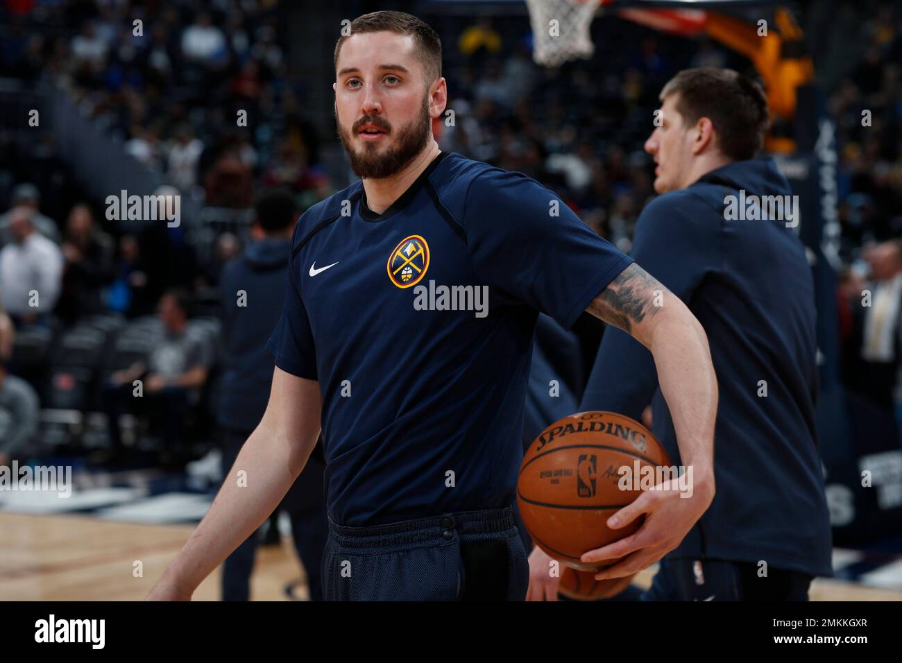 Denver Nuggets forward Tyler Lydon (20) in the first half of an NBA ...