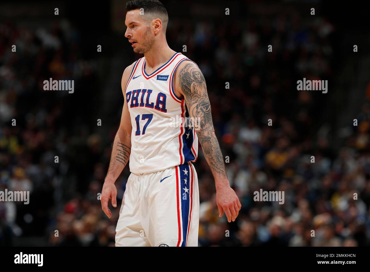 Philadelphia 76ers guard JJ Redick (17) in the first half of an NBA ...
