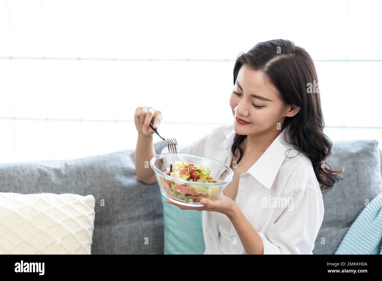 Asian man eating sofa hi-res stock photography and images - Alamy