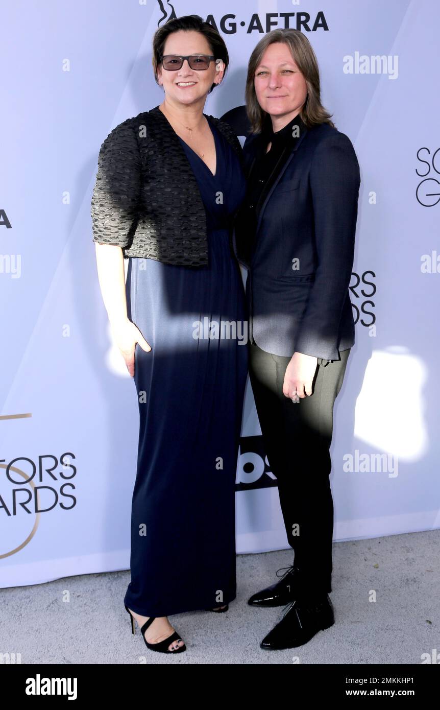 Cindy Holland, right, and Annie Imhoff arrive at the 25th annual Screen ...