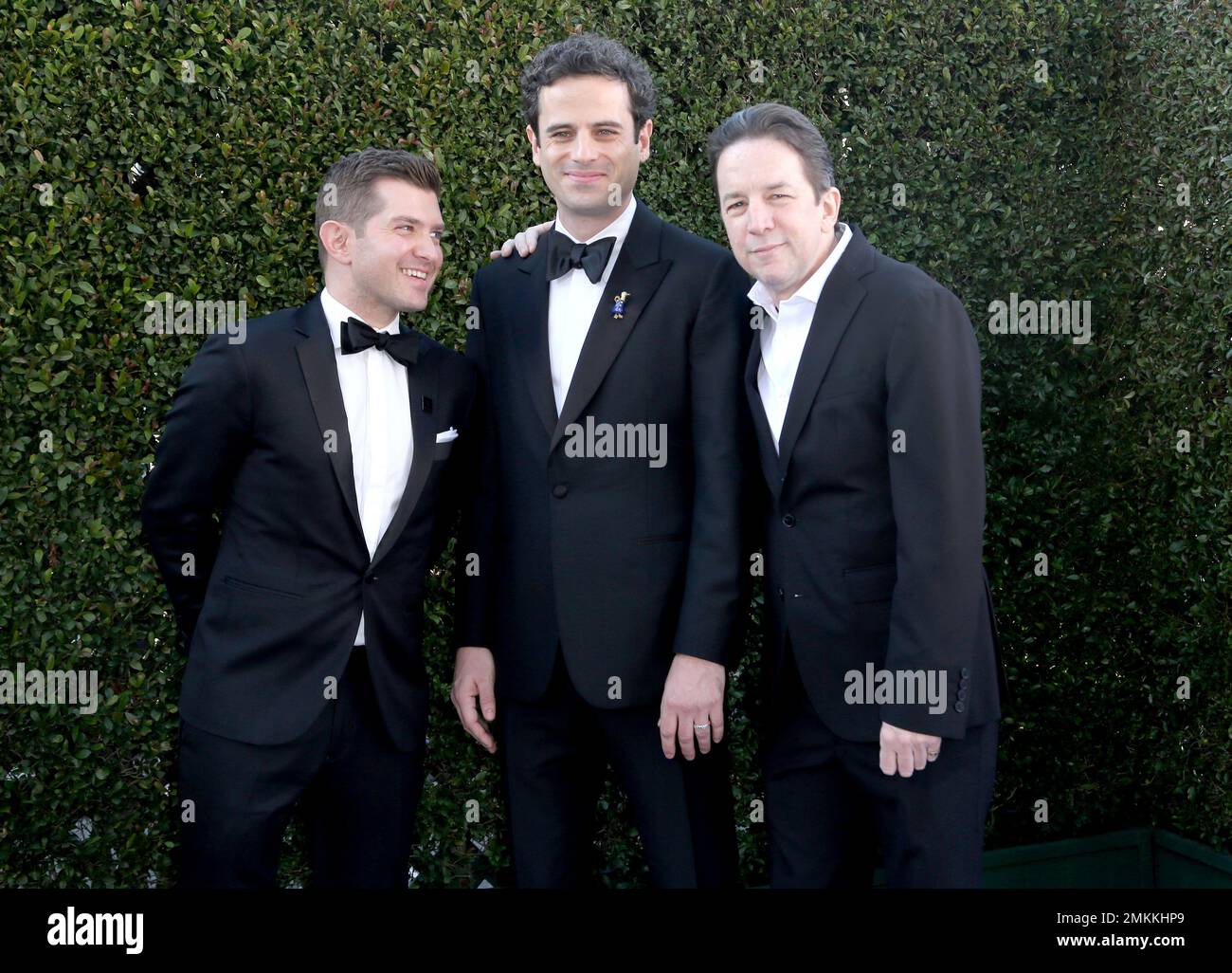 Joel Johnstone, from left, Luke Kirby and Brian Tarantina arrive at the ...