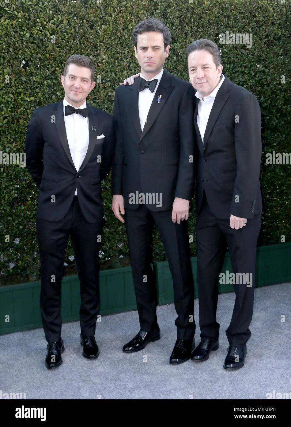 Joel Johnstone, from left, Luke Kirby and Brian Tarantina arrive at the ...