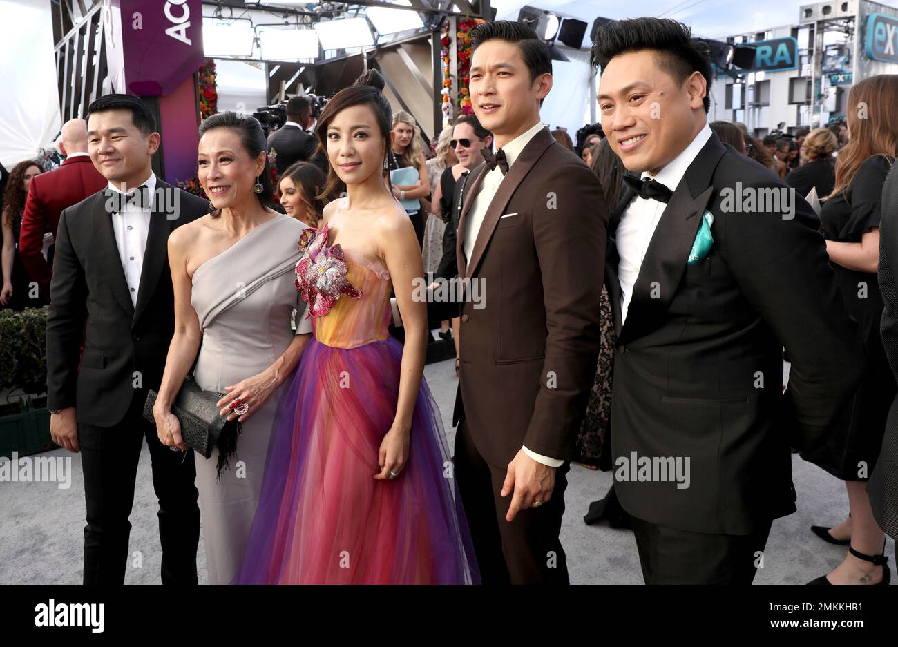 Ronny Chieng, from left, Tan Kheng Hua, Fiona Xie, Harry Shum Jr., and ...