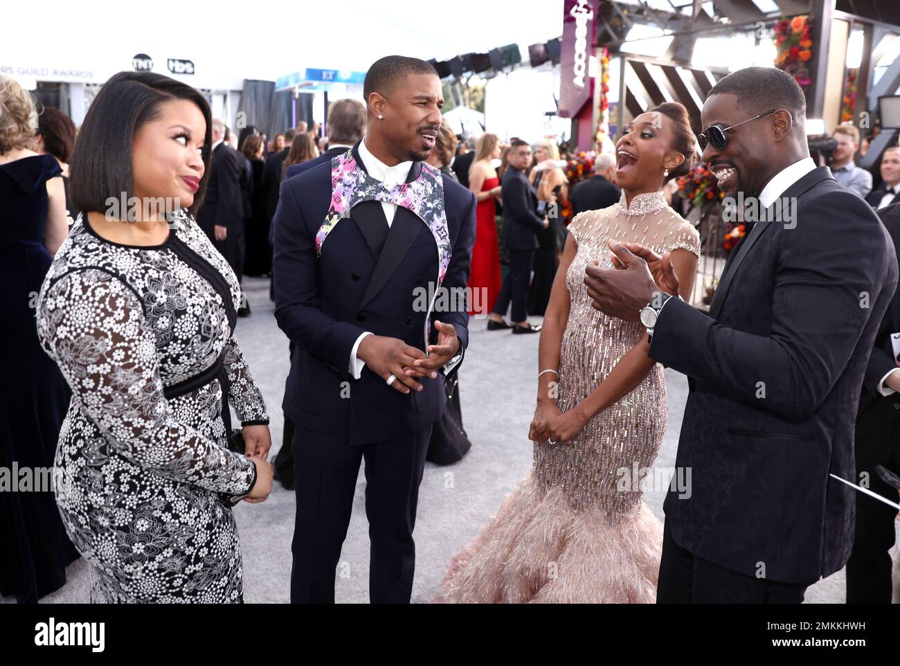 Jamila Jordan, from left, Michael B. Jordan, Ryan Michelle Bathe, and ...