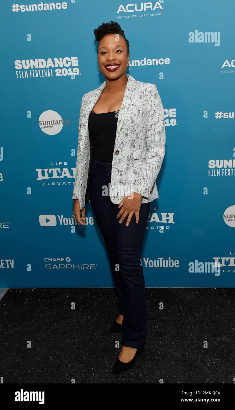 Chinonye Chukwu, writer/director of "Clemency," poses at the premiere ...