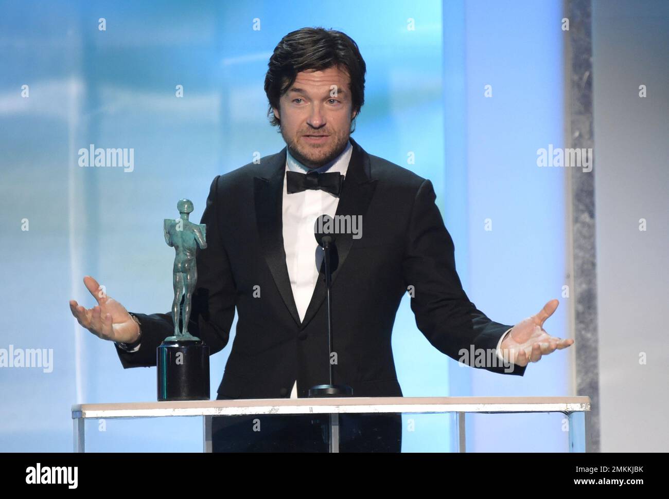 Jason Bateman accepts the award for outstanding performance by a male ...