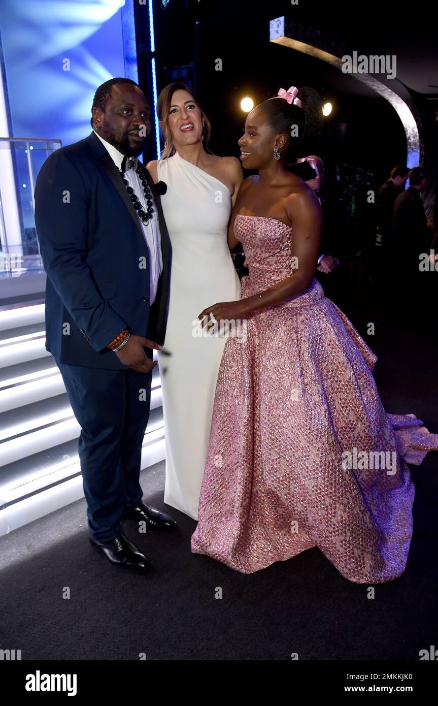Brian Tyree Henry, from left, D'Arcy Carden, and Kirby Howell-Baptiste ...