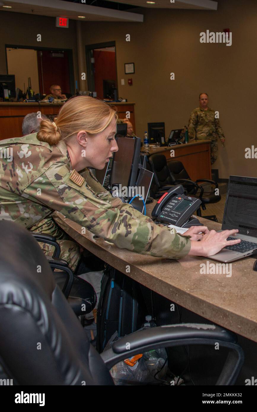 Staff Sgt. Haley Howard, an emergency operations center admin for the ...