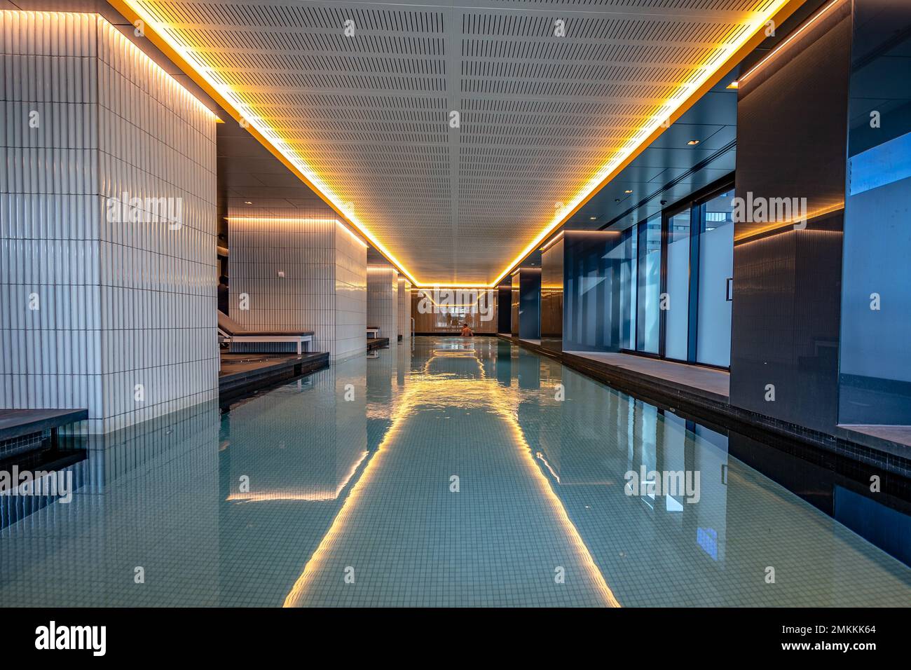 Melbourne, Australia - Indoor pool in an apartment building Stock Photo ...