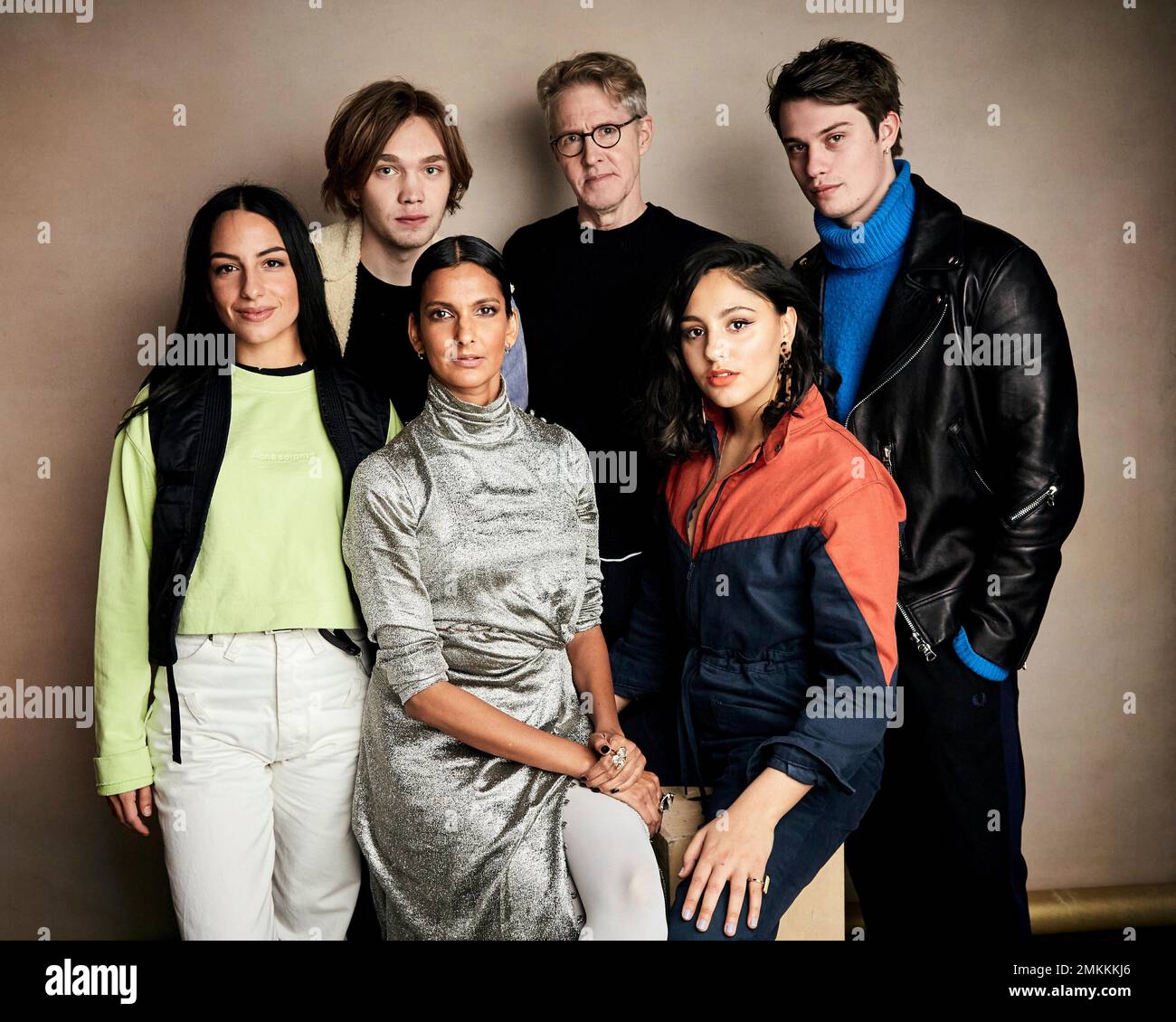 Writer/director Pippa Bianco, standing from left, Charlie Plummer, J.C ...