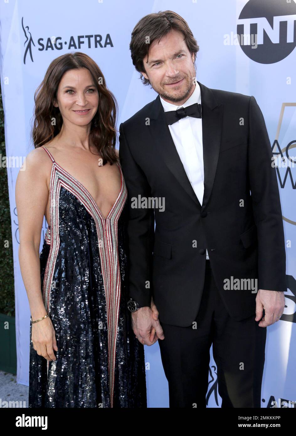 Jason Bateman, right, and Amanda Anka arrive at the 25th annual Screen ...