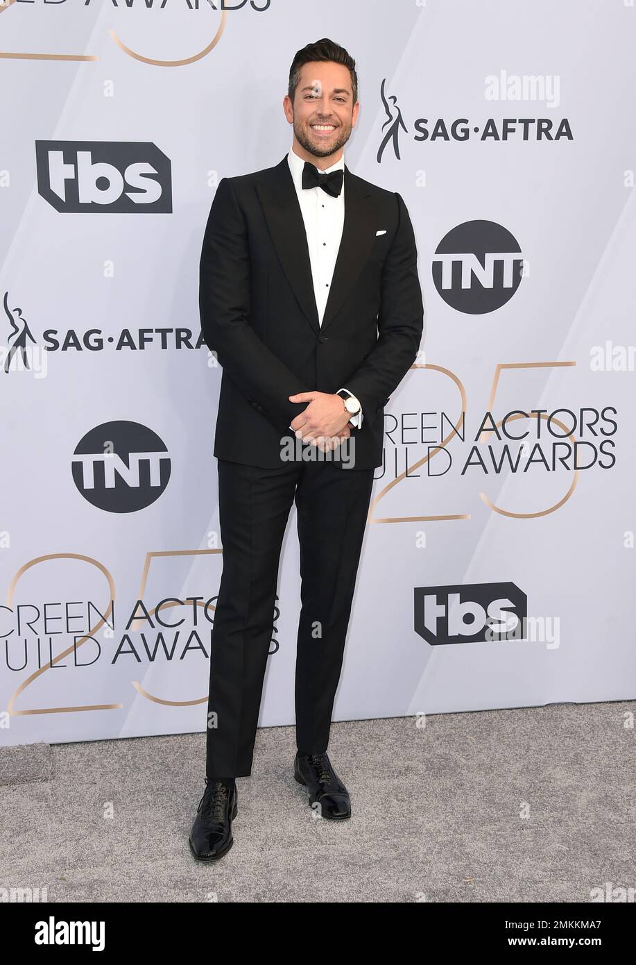 Zachary Levi arrives at the 25th annual Screen Actors Guild Awards at ...