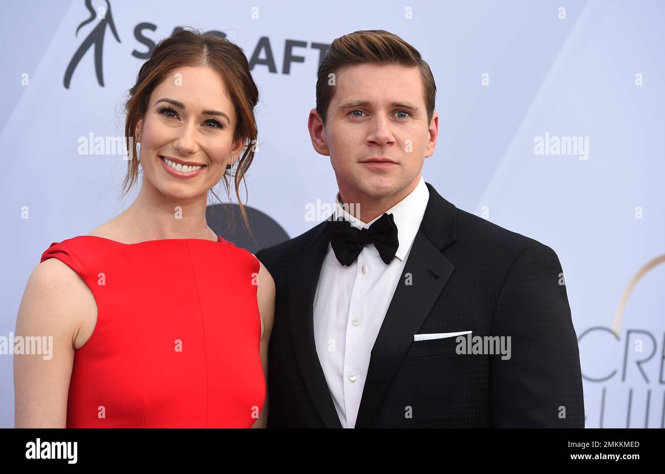 Jessica Blair Herman, left, and Allen Leech arrive at the 25th annual ...