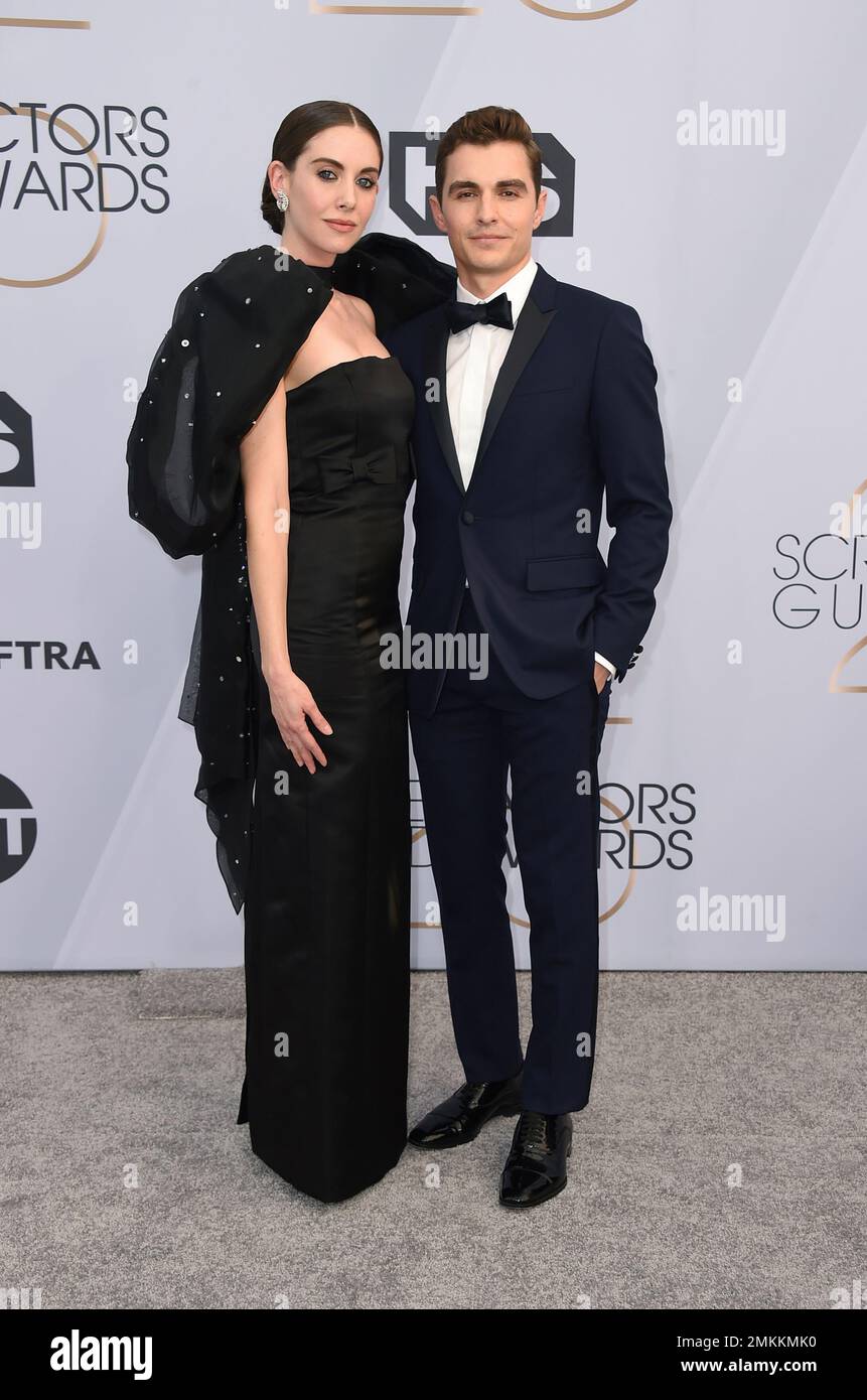Alison Brie, left, and Dave Franco arrive at the 25th annual Screen ...