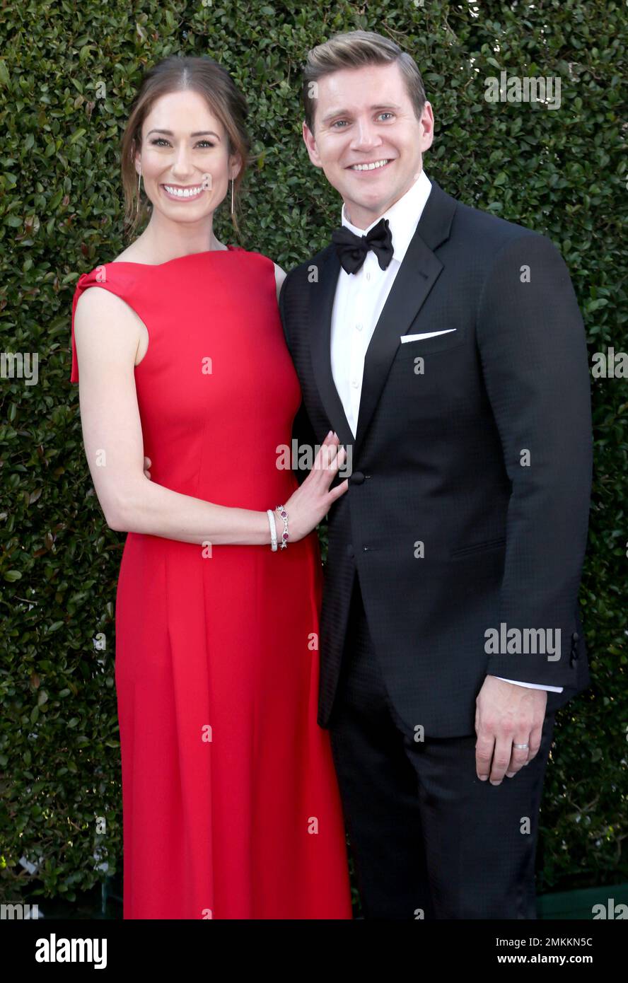 Jessica Blair Herman, left, and Allen Leech arrive at the 25th annual ...