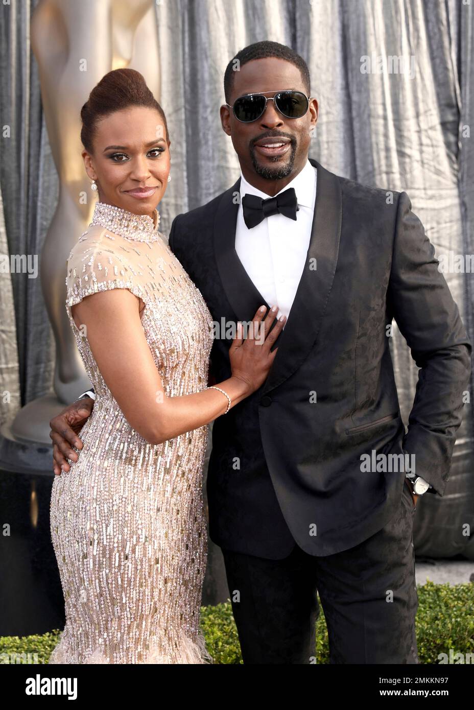 Ryan Michelle Bathe, left, and Sterling K. Brown arrive at the 25th ...