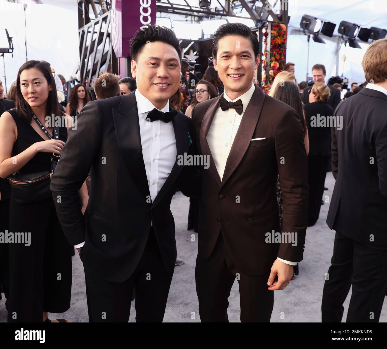 Jon M. Chu, left, and Harry Shum Jr. arrive at the 25th annual Screen ...