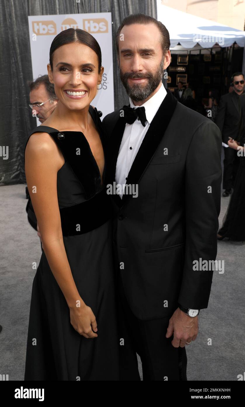 Maria Dolores Dieguez, left, and Joseph Fiennes arrive at the 25th ...
