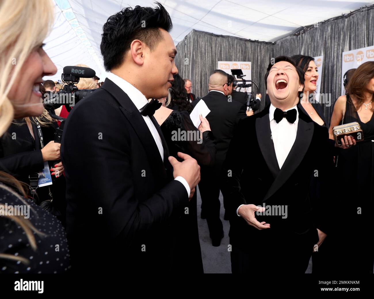 Jon M. Chu, left, and Ken Jeong arrive at the 25th annual Screen Actors ...