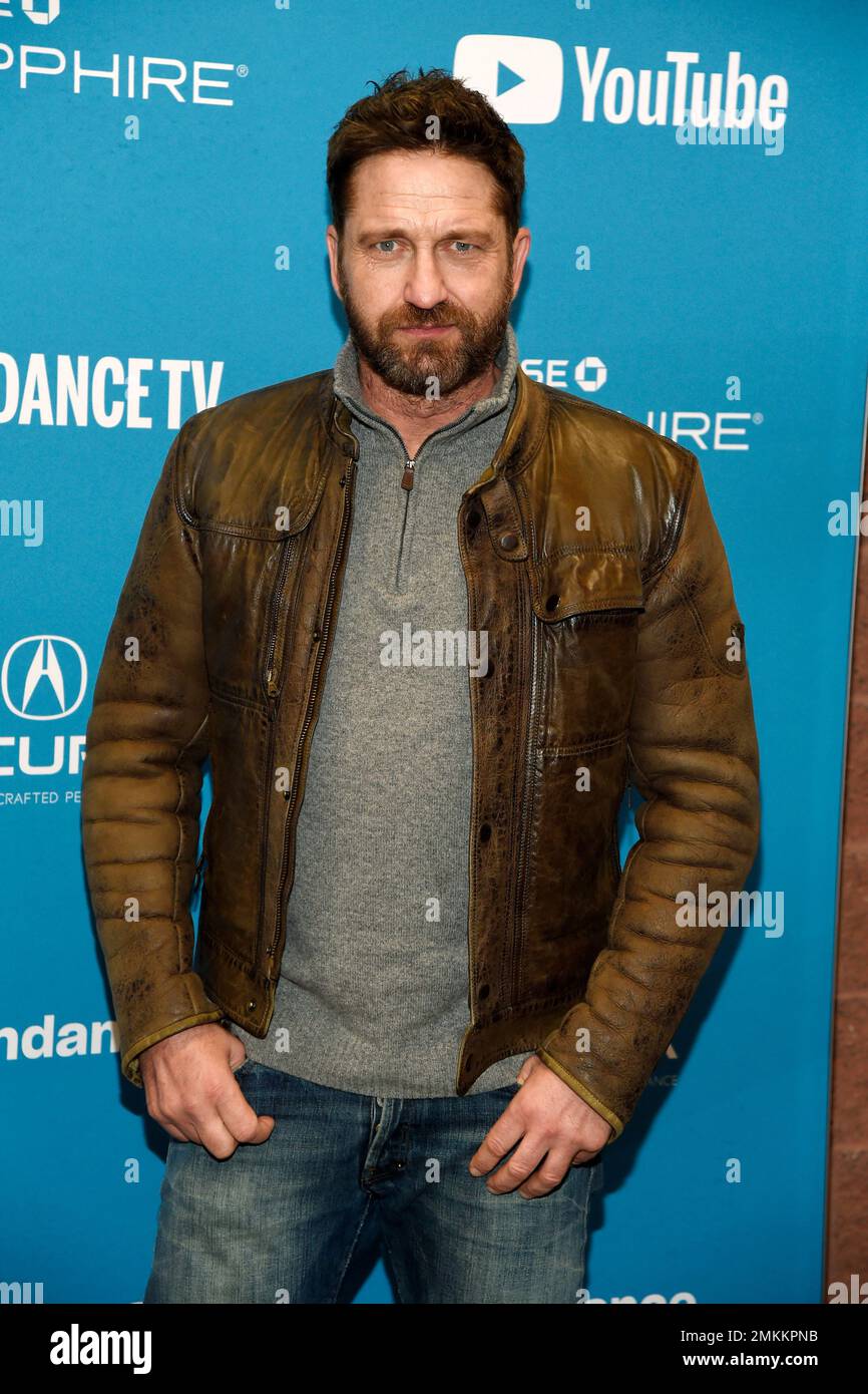Actor Gerard Butler, executive producer of "Them That Follow," poses at ...