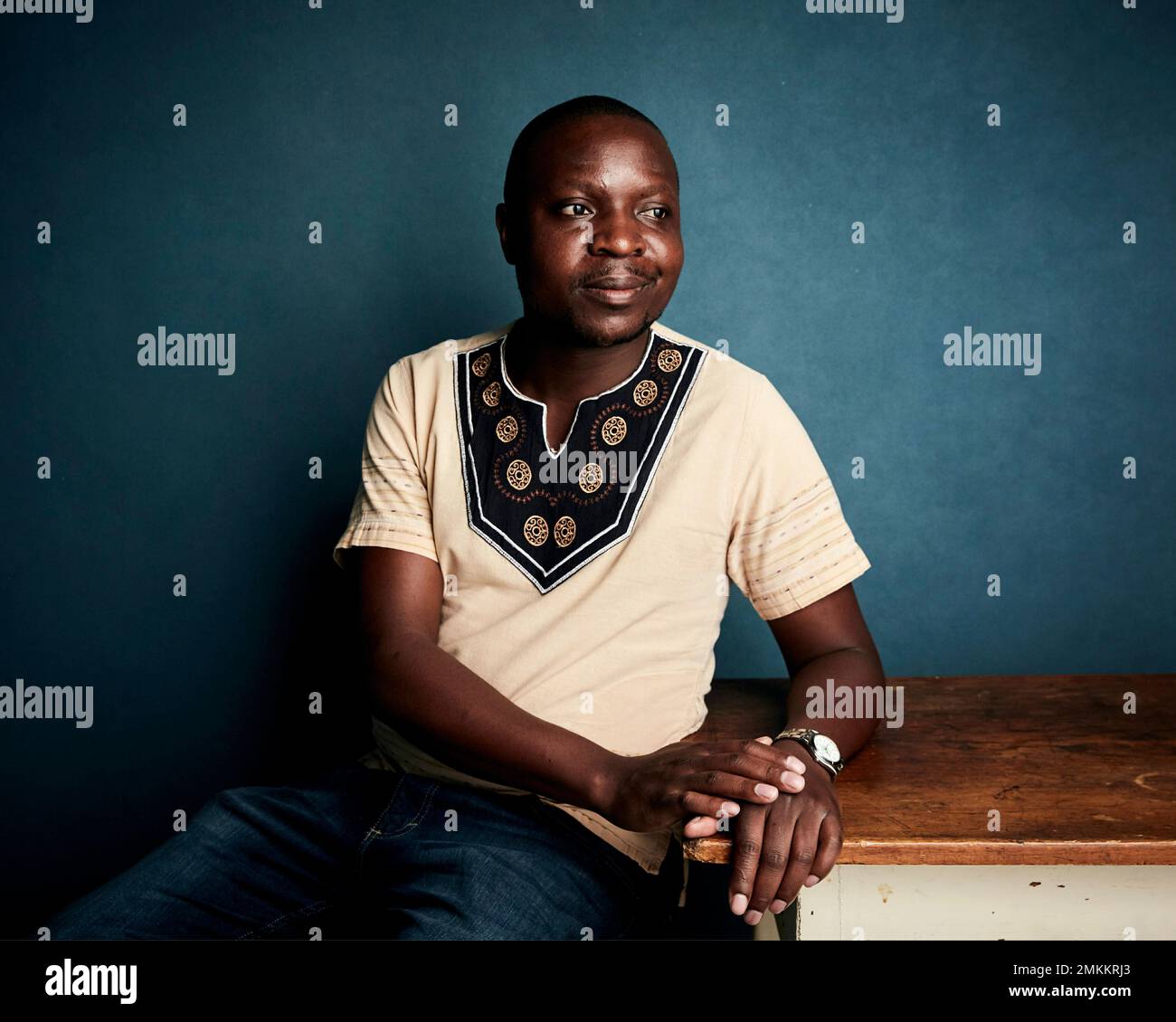 William Kamkwamba poses for a portrait to promote the film "The Boy Who ...