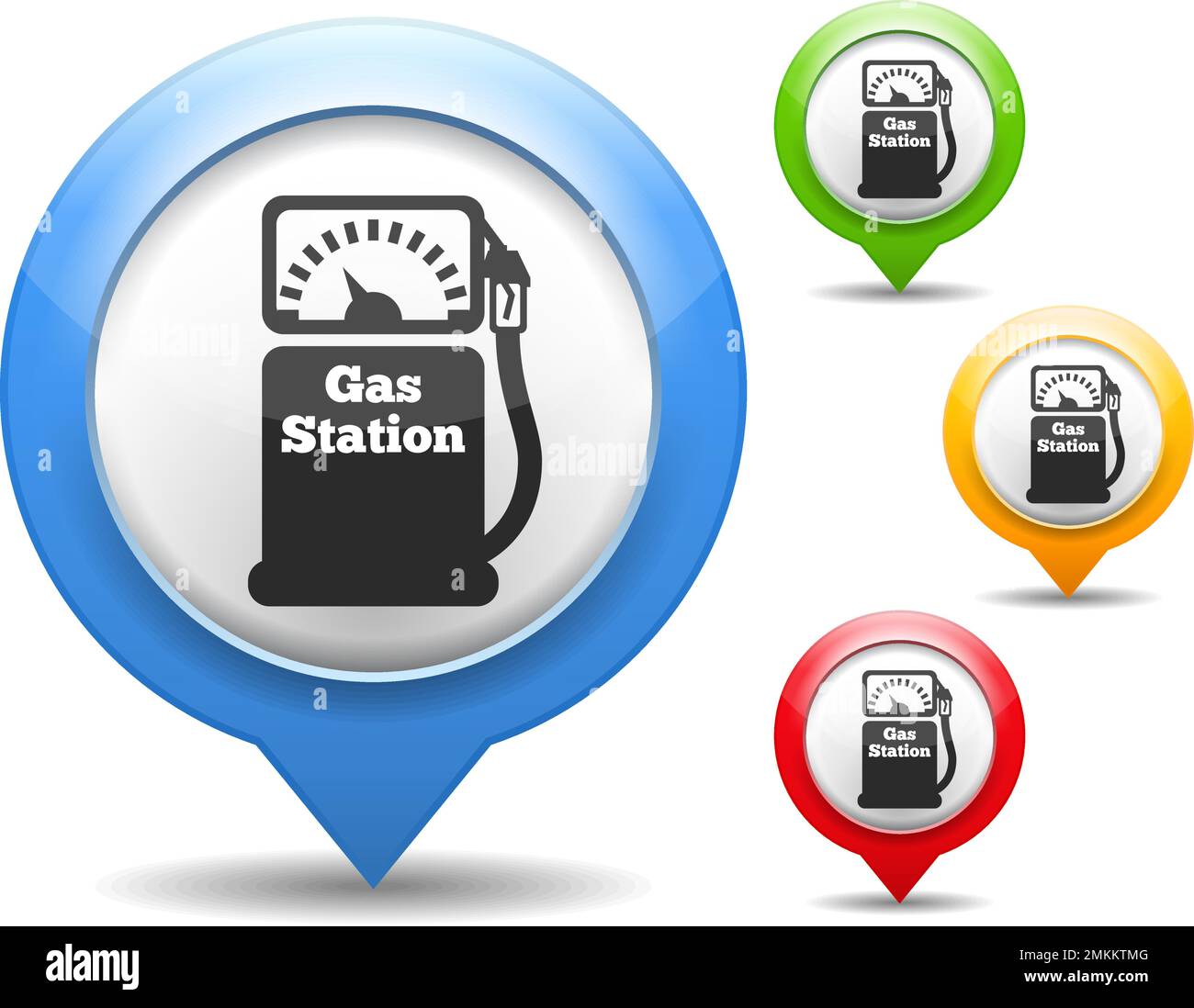 Map pointer gas pump icon hi-res stock photography and images - Alamy