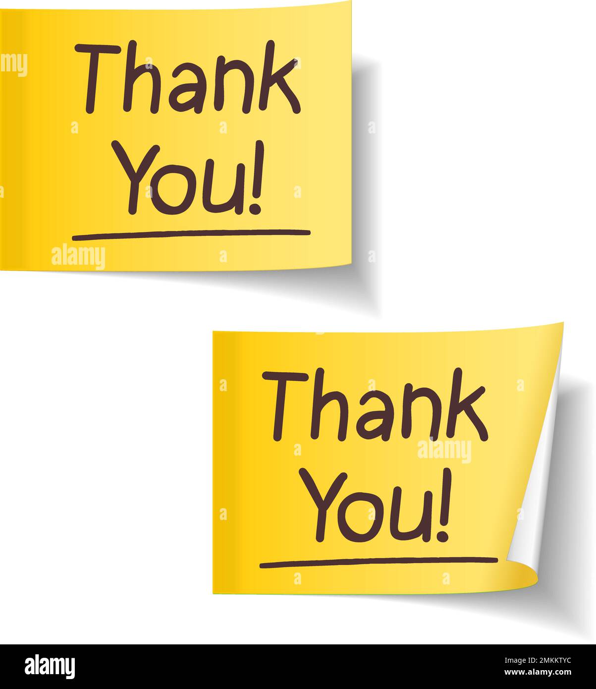 Thank you notice Stock Vector Images - Alamy
