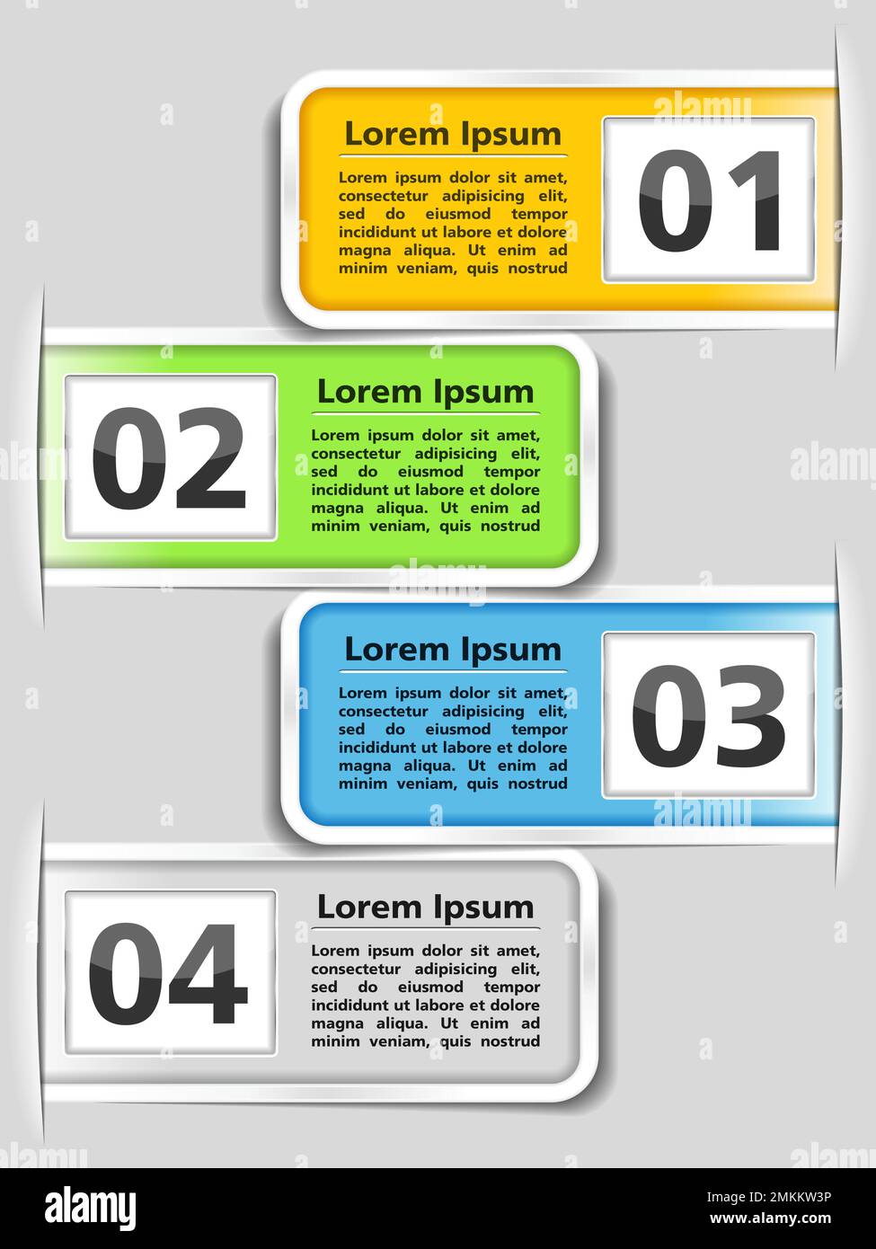 Design template with four elements, vector eps10 illustration Stock ...