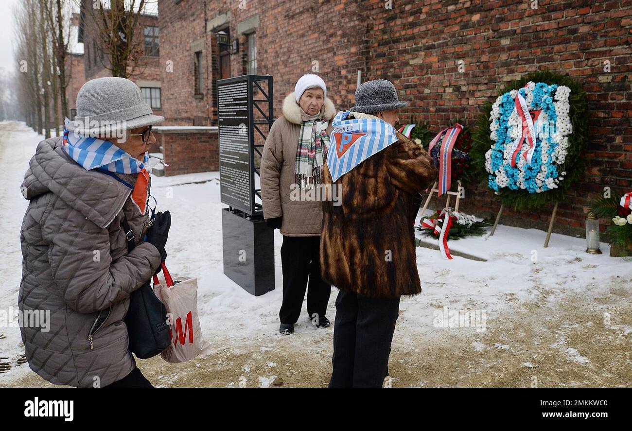 Former prisoners and their guests arrive for the ceremony marking the ...