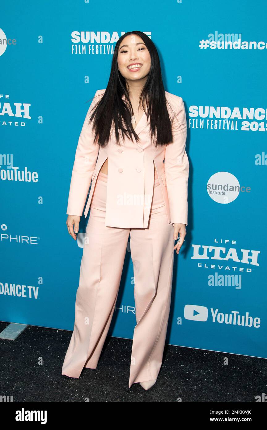 Actress Awkwafina poses at the premiere of "Paradise Hills" during the ...
