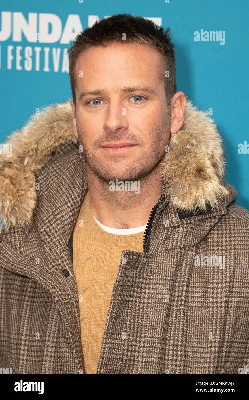 Actor Armie Hammer poses at the premiere of "Wounds" during the 2019 ...