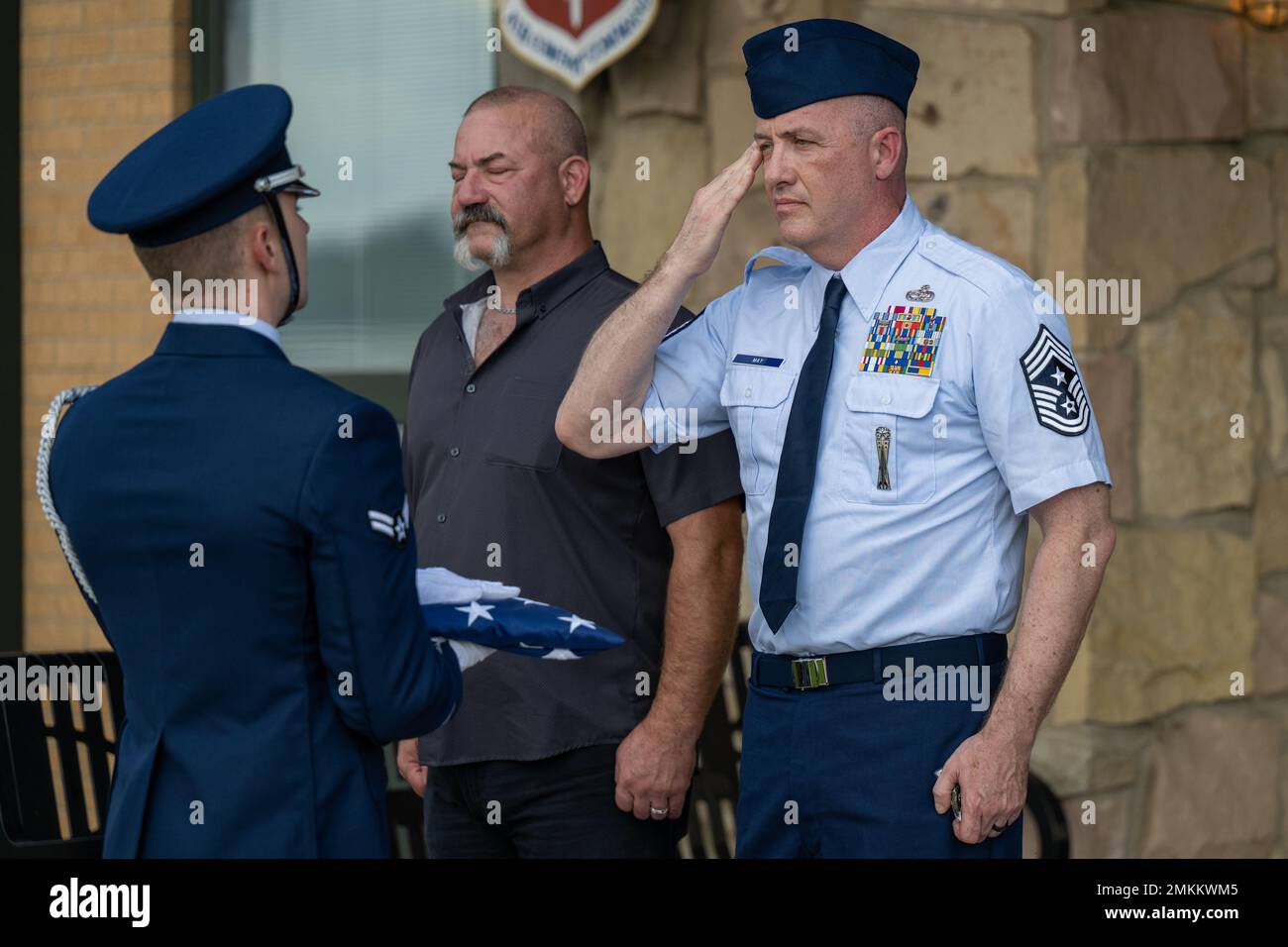 U.S. Air Force Chief Master Sgt. Michael C. May, the state command ...