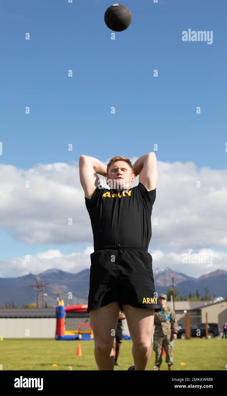 Alaska Army National Guardsman Pfc. Joshua Dart, a combat medic assigned to 207th Engineer ...