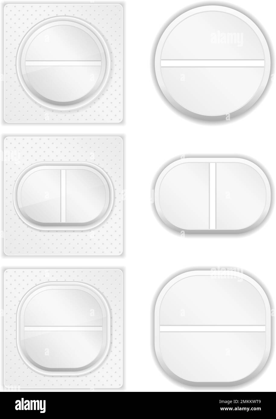 Different pills on white background, vector eps10 illustration Stock ...