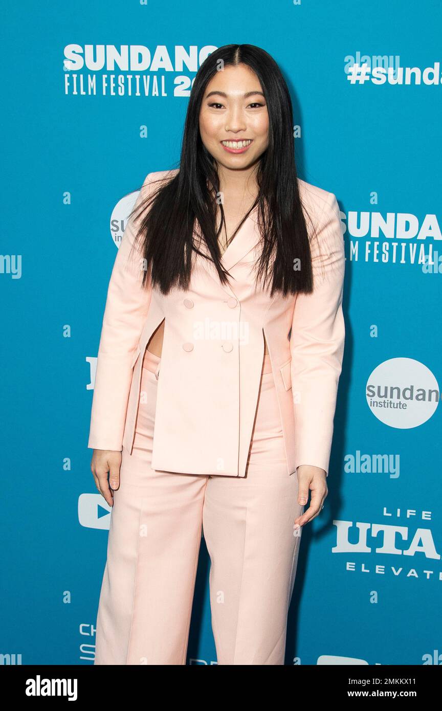 Actress Awkwafina poses at the premiere of "Paradise Hills" during the ...