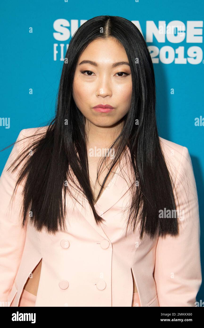Actress Awkwafina poses at the premiere of "Paradise Hills" during the ...