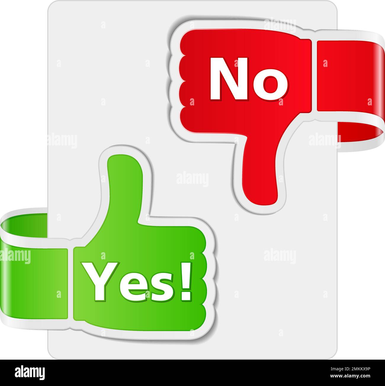Yes and No Signs, vector eps10 illustration Stock Vector Image & Art ...