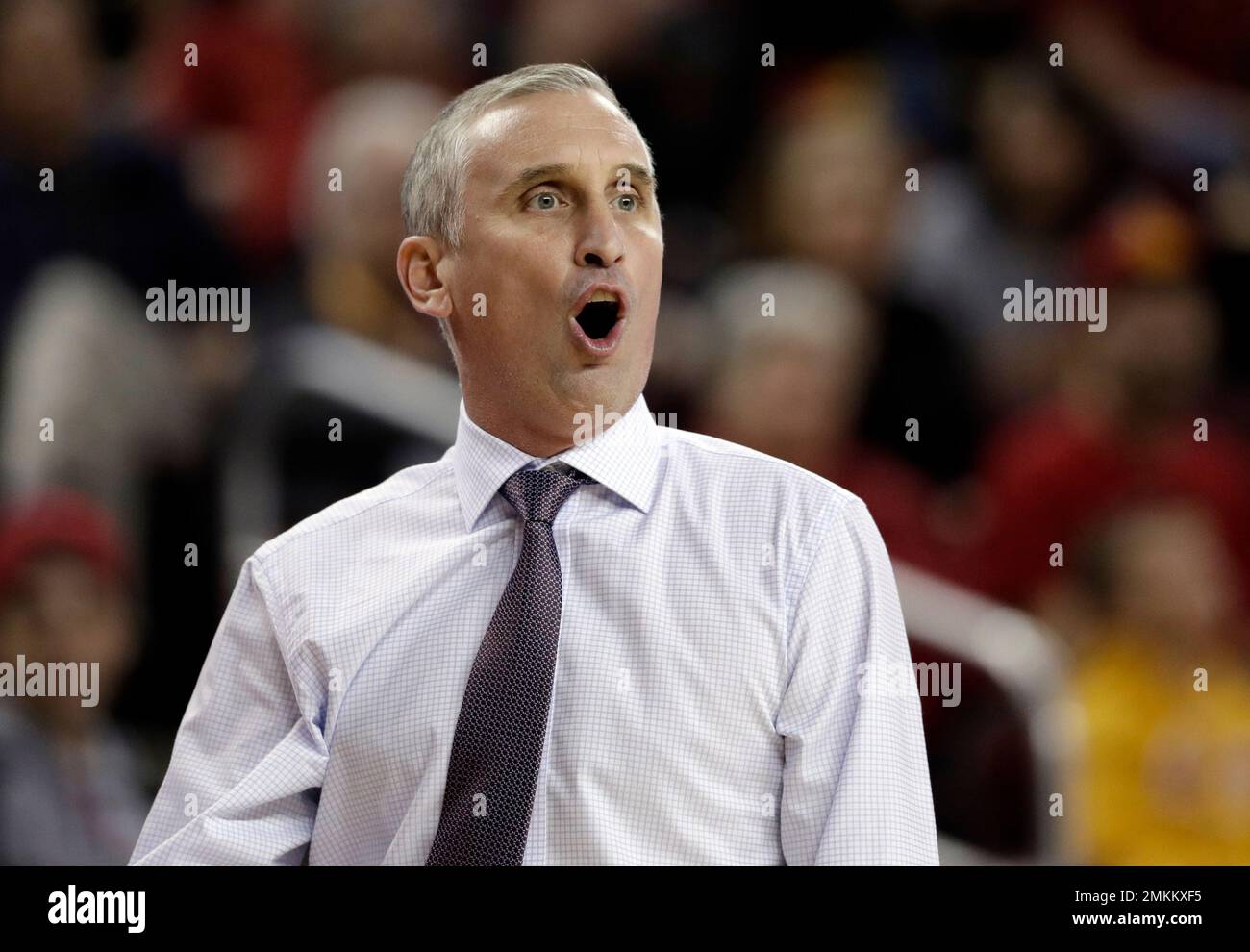 Arizona State head coach Bobby Hurley during the first half of an NCAA ...