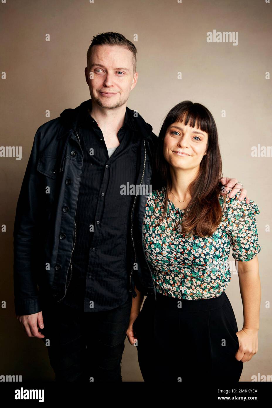 Lucien Greaves, left, and director Penny Lane pose for a portrait to ...