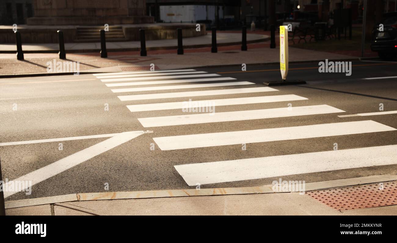 Crosswalks of life city streets and asphalt roads Stock Photo - Alamy