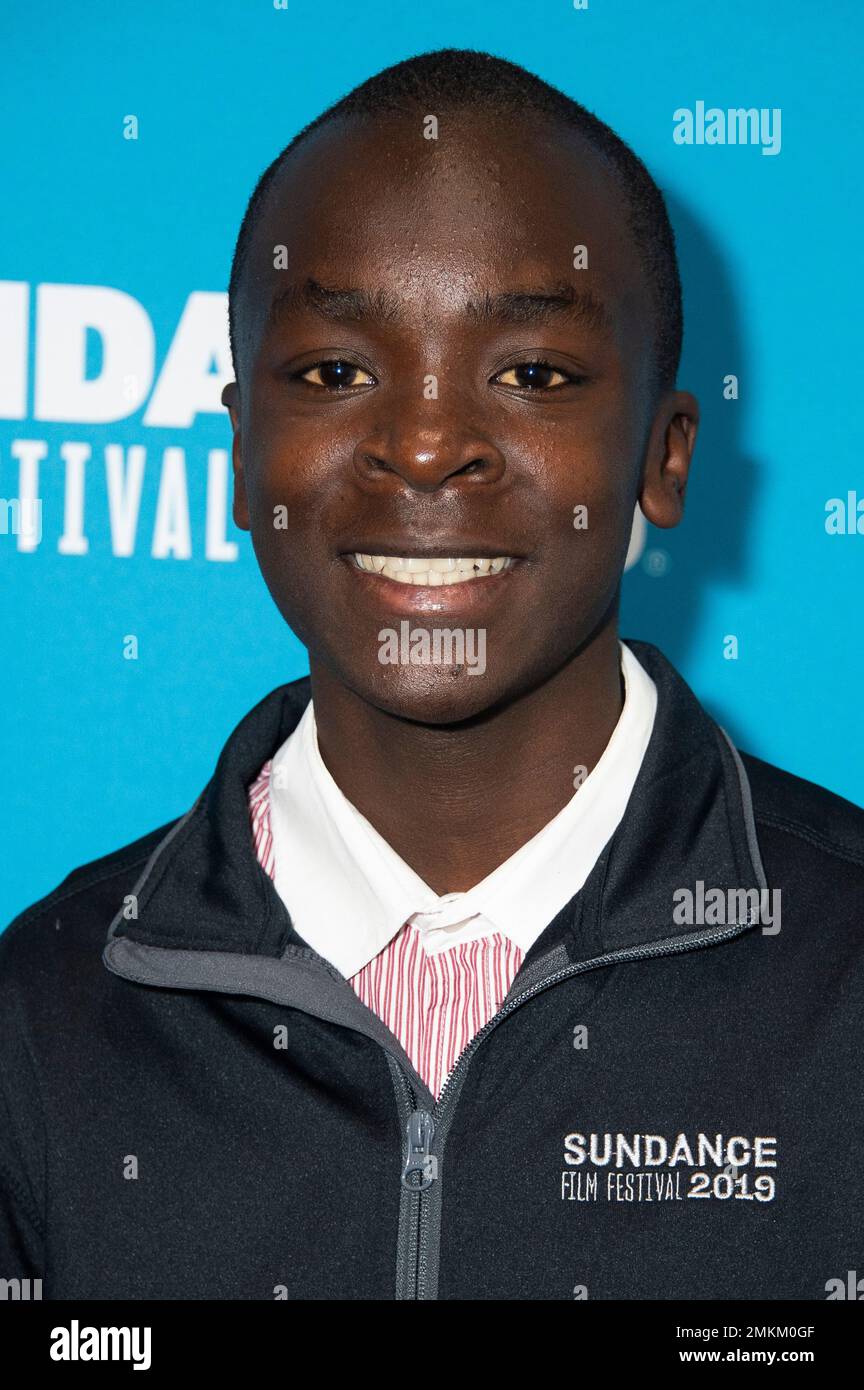 Actor Maxwell Simba poses at the premiere of "The Boy Who Harnessed the ...