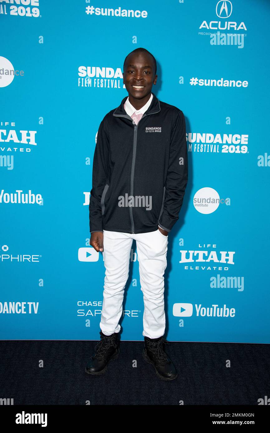 Actor Maxwell Simba poses at the premiere of "The Boy Who Harnessed the ...