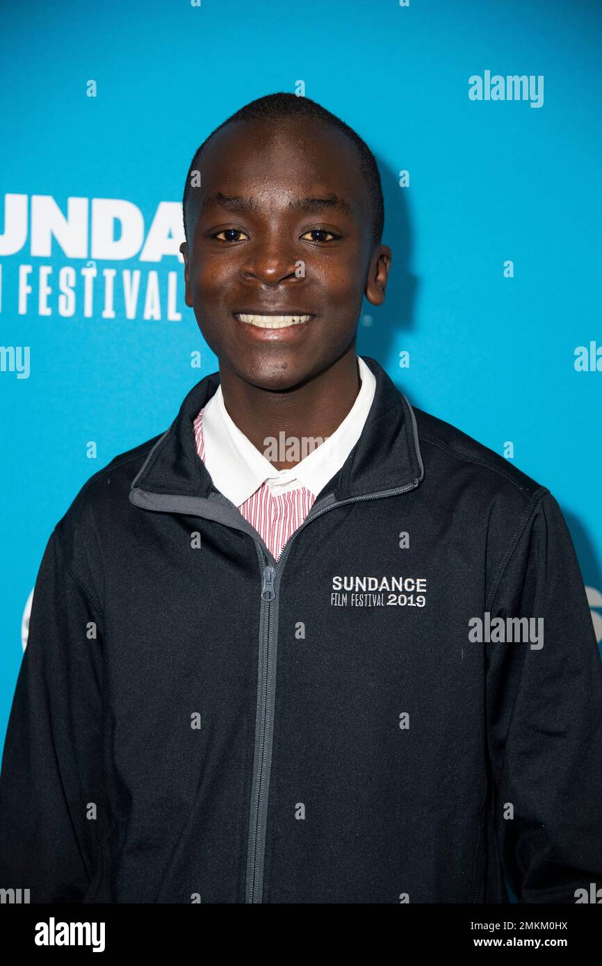 Actor Maxwell Simba poses at the premiere of "The Boy Who Harnessed the ...