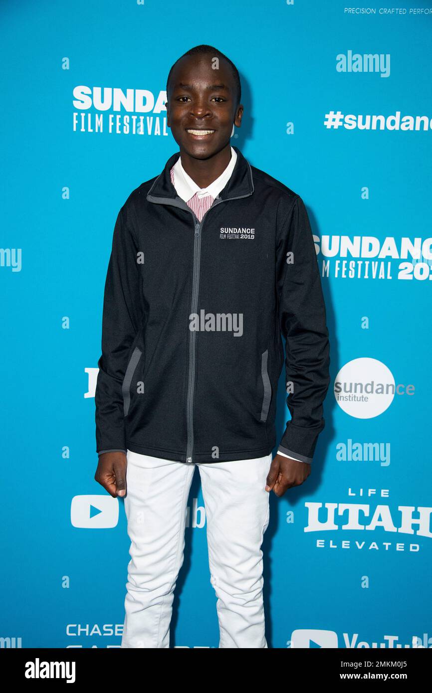Actor Maxwell Simba poses at the premiere of "The Boy Who Harnessed the ...