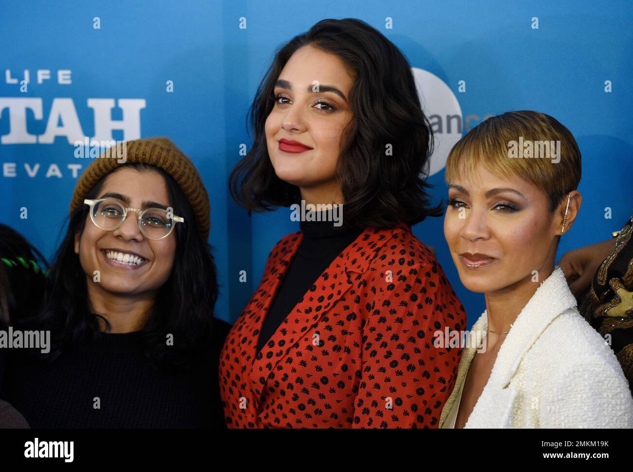 Jada Pinkett Smith, right, executive producer of "Hala," poses with the ...