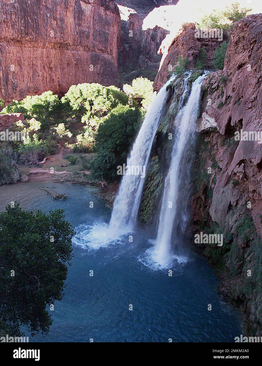 FILE - This 1997 file photo shows one of five waterfalls on Havasu ...
