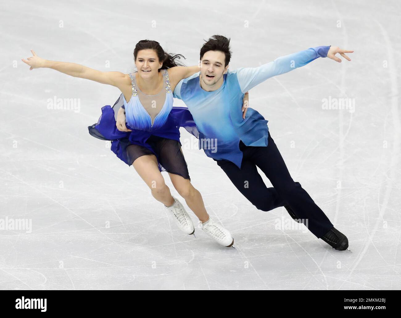 Sofia Evdokimova and Igor Bazin of Russia perform in the ice dance free ...
