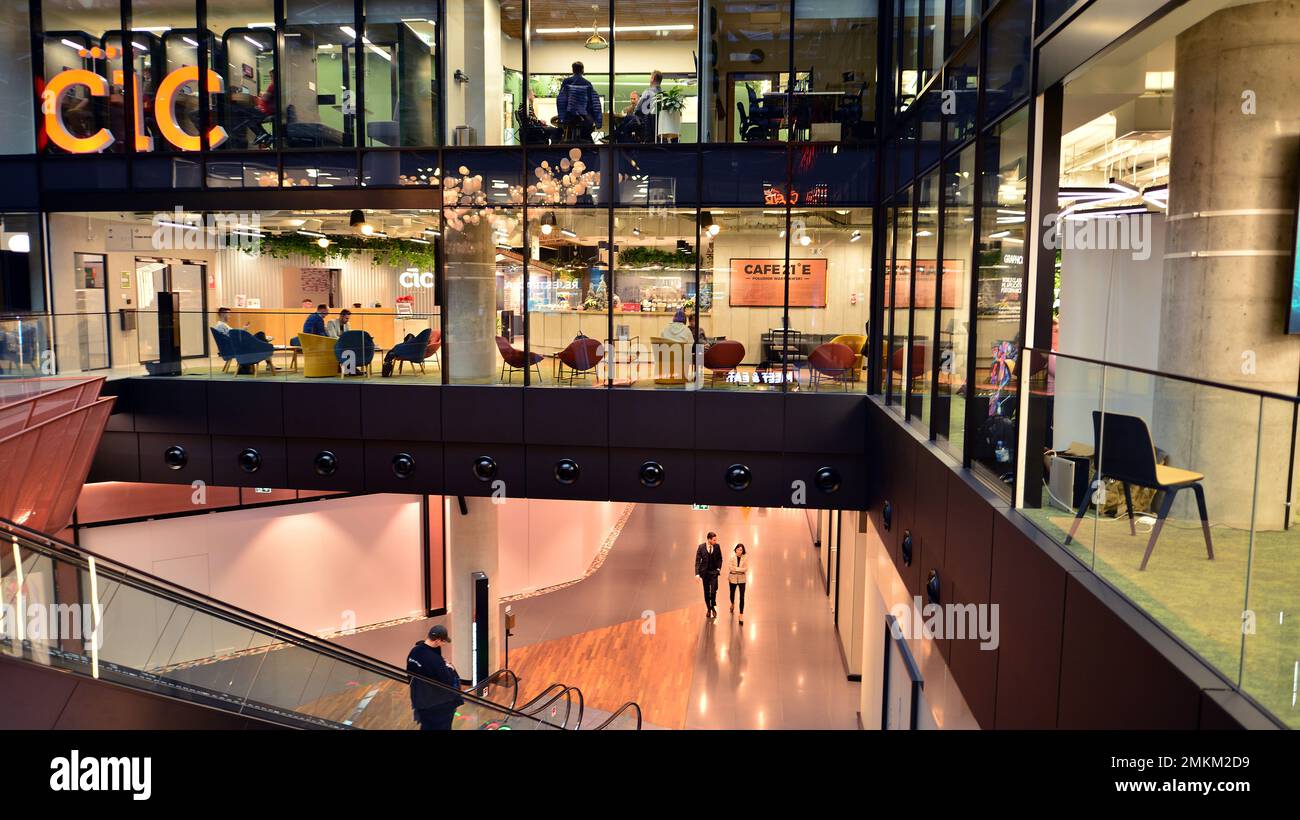 Warsaw, Poland. 1 December 2022. The interior of the Cambridge ...